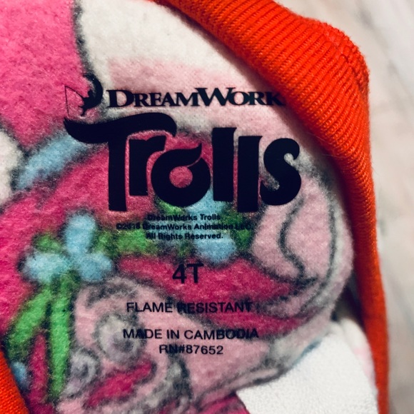 Disney | Pajamas | Disneys Trolls Poppy Fleece Pajamas | Poshmark